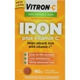 Vitron-C Iron Supplement with Vitamin C, 60 Ct, Energy Boost, Immune ...