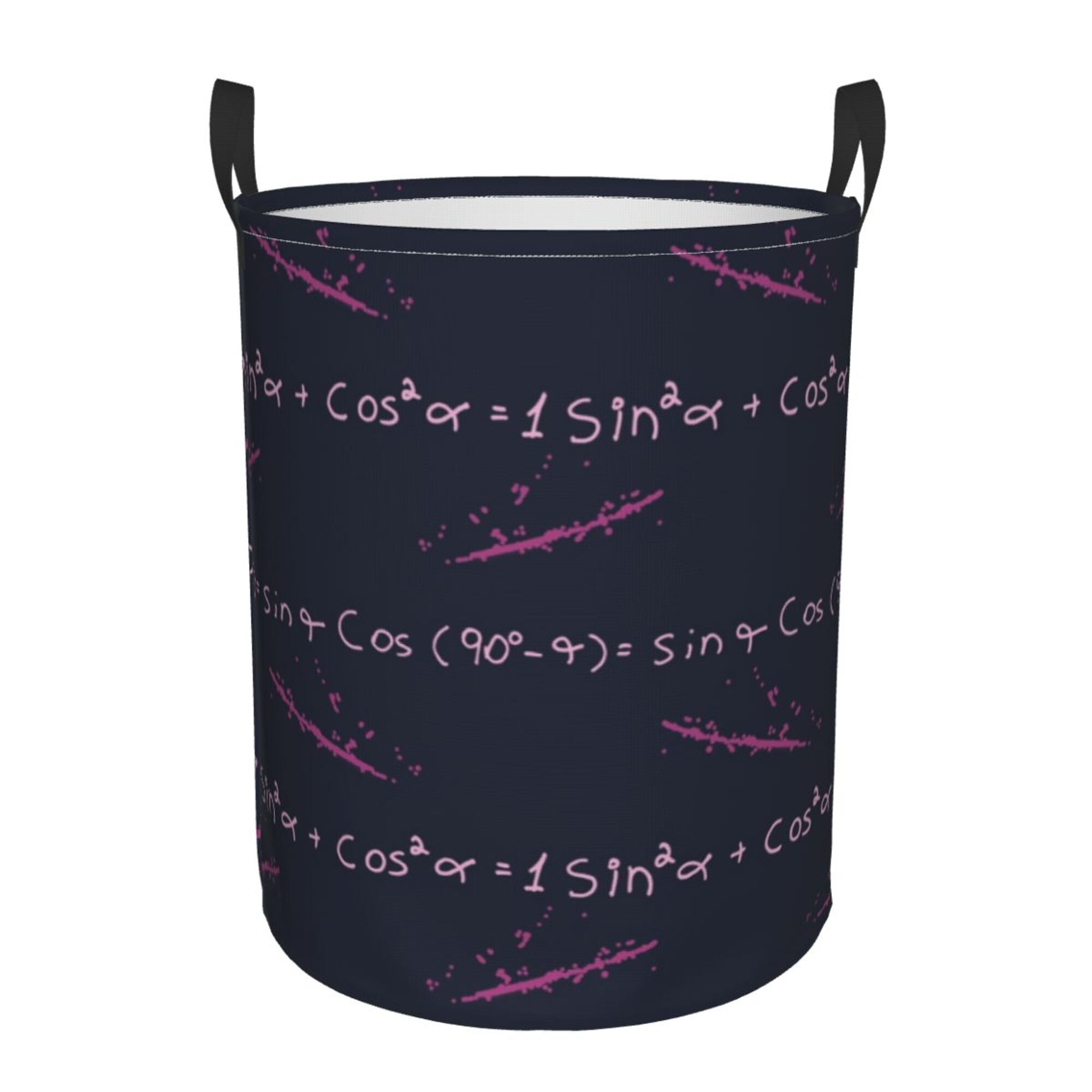 LNWH Laundry Basket, Mathematics Trigonometry Doodles Pattern Foldable ...