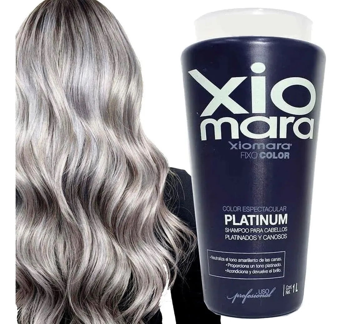 Shampoo Platinum 1 Lt Matizador Canas Amarillo Profesional | Bodega ...
