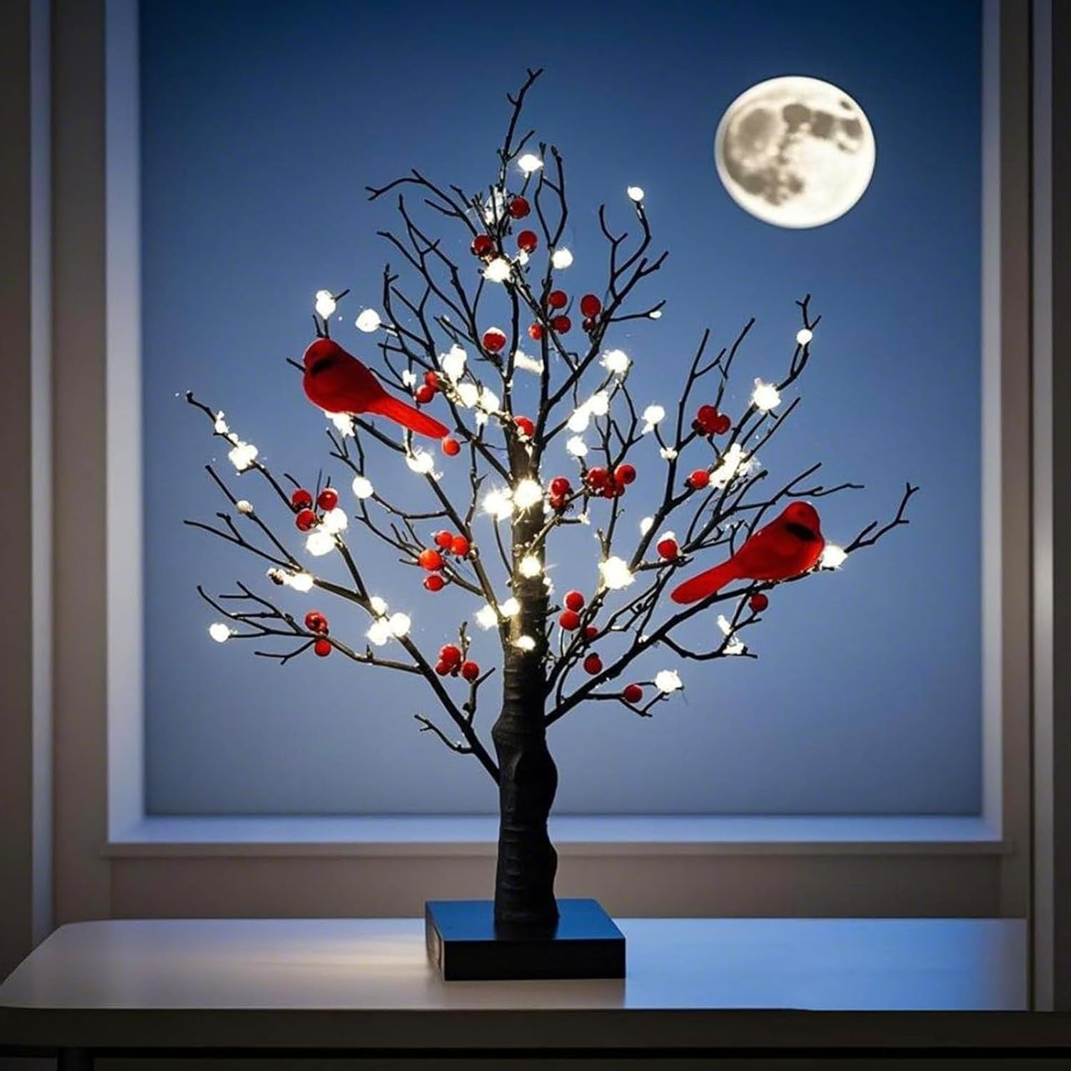 Click here for Vintage Glowing Tree With Cardinals  Aparntetit Le... prices