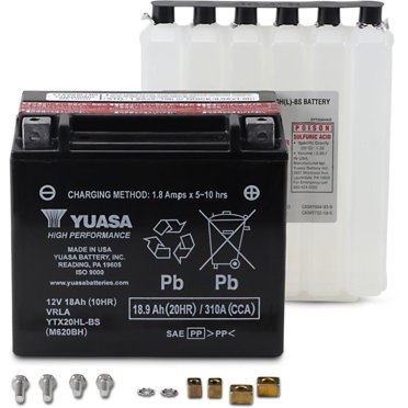 Yuasa YTX20HL-BS Battery - Walmart.com