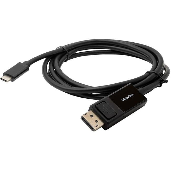 VisionTek USB-C to DisplayPort 1.4 Bi-Directional 2M Active Cable (M/M ...