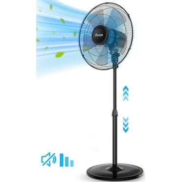 BRC 13 inch Silent Bladeless Desk Fan with LED Light, 6 Speeds, 3 Light ...