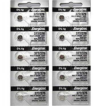 Energizer 4-Pack 377/376 Silver Oxide SR626SW SR626W Watch Batteries ...