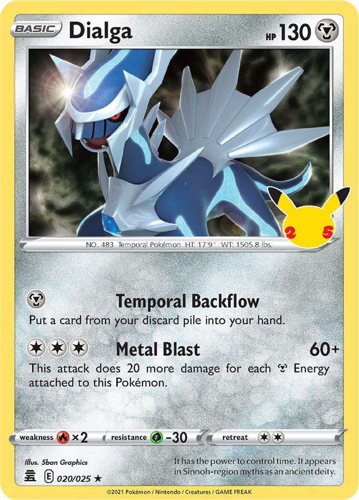 Pokemon Celebrations Holo Rare Dialga #20 - Walmart.com