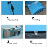 Alpha Camper Instant Beach Sunshade Pop Up UV Protection Sun Shelter ...