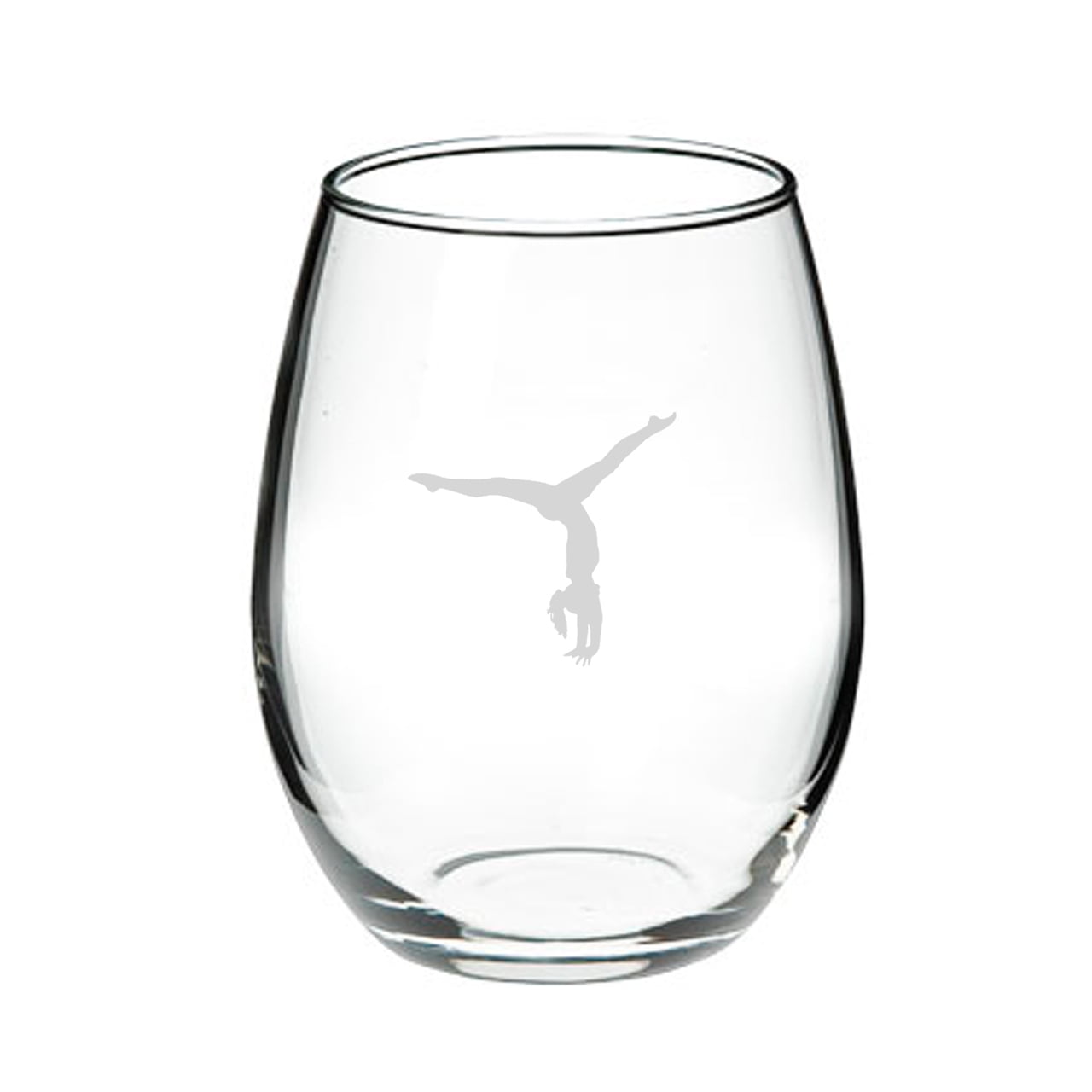 Gymnast Handstand 21 oz. Deep Etched Stemless Wine Glass - Walmart.com