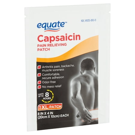 Equate Capsaicin Pain Relieving Patch, XL - Walmart.com
