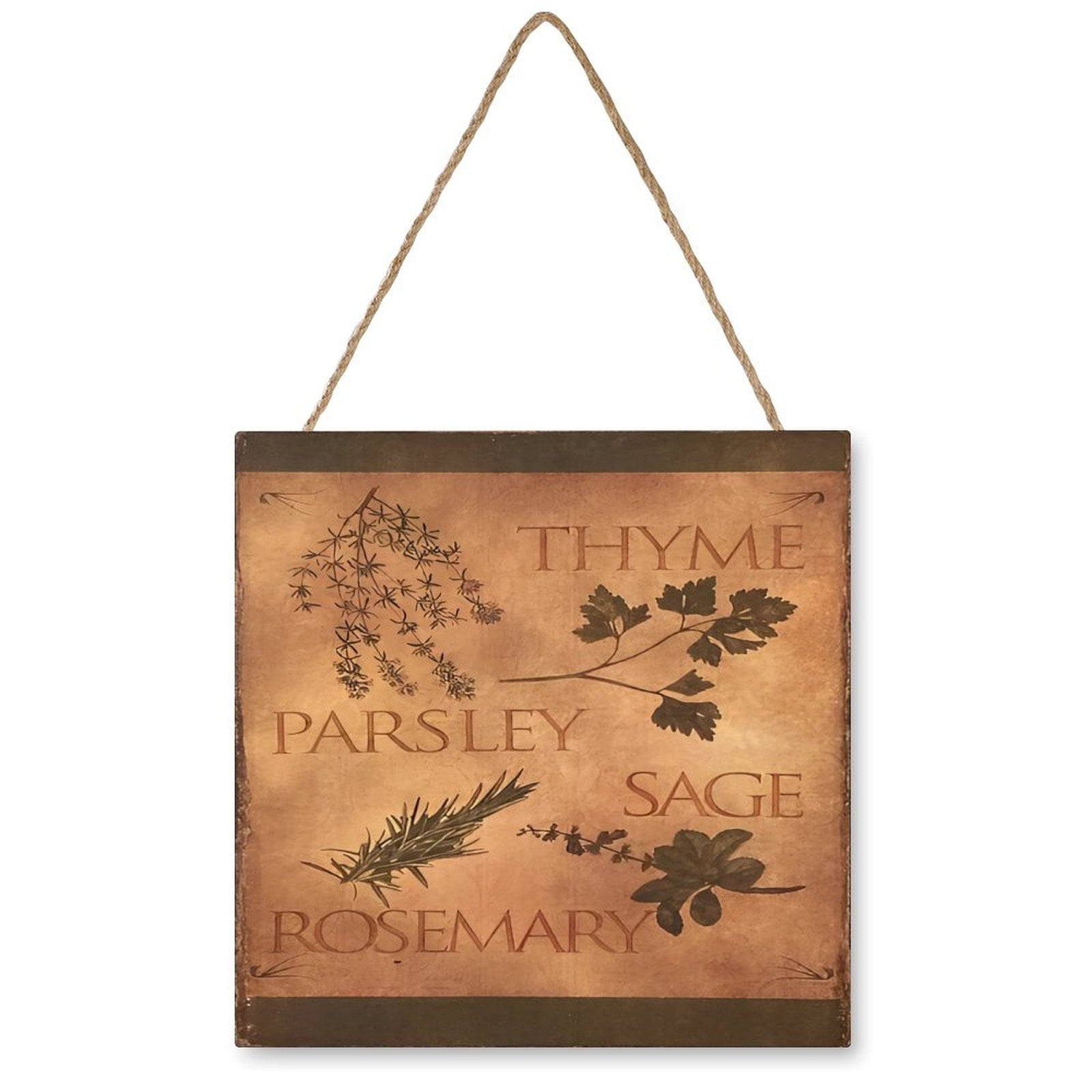 Rustic Wooden Signs Garden Herbs Thyme, Parsley, Sage, Rosemary ...