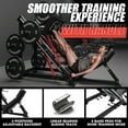 Syedee Leg Press Machine, 2000 lbs, Adjustable, 4 Weight Posts, Glute ...
