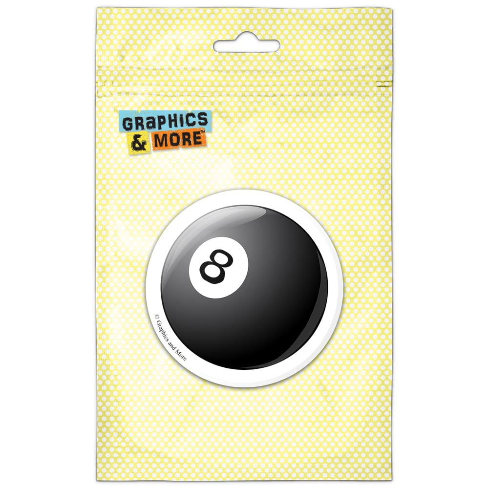 Eight Ball Billiards Pool Refrigerator Button Magnet - Walmart.com