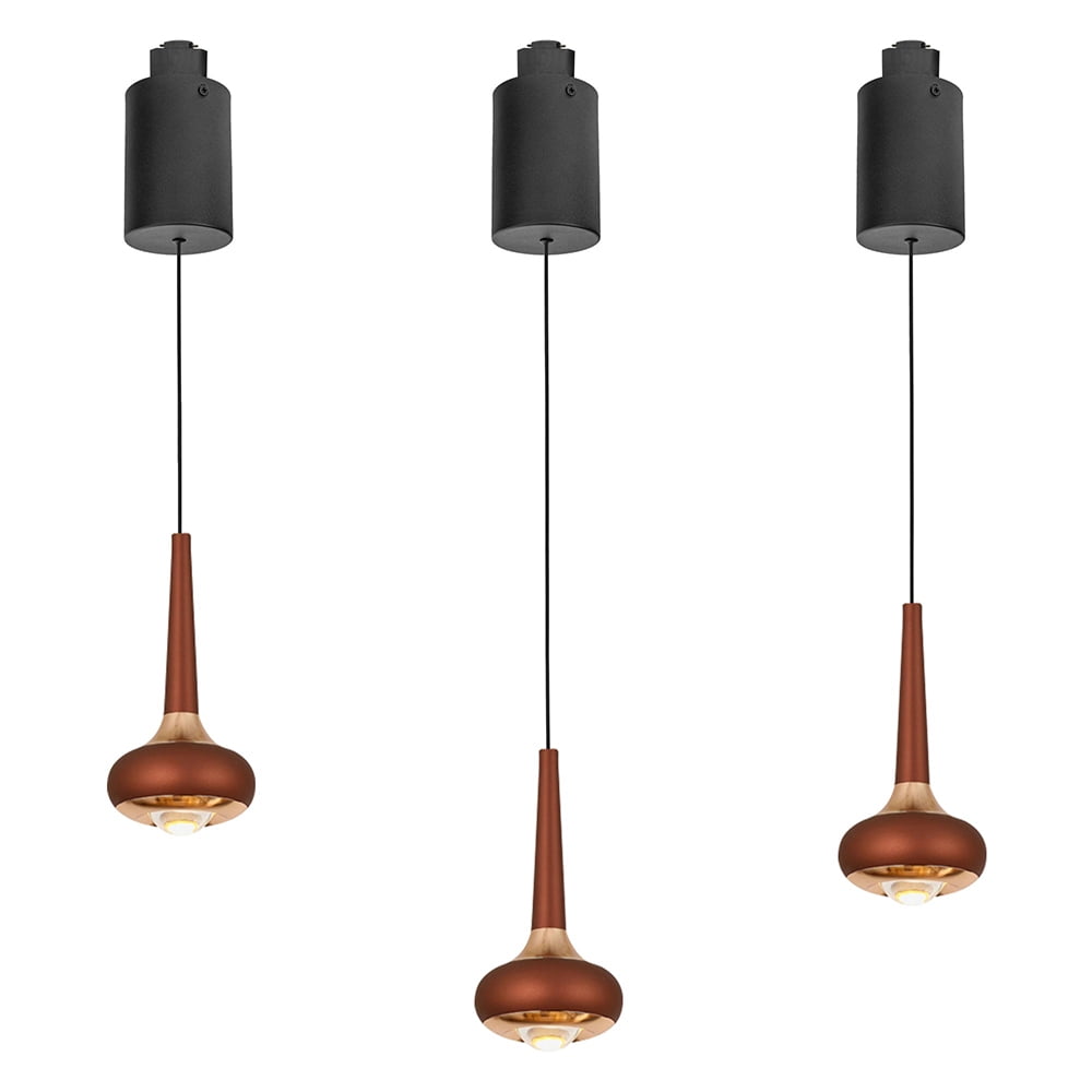 FSLiving 7W Adjustable Height Track Pendnat Light J-Type Retractable ...