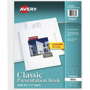 Avery Flexi-View Presentation Book, 24 Pages, 1 Black Book (47690 ...