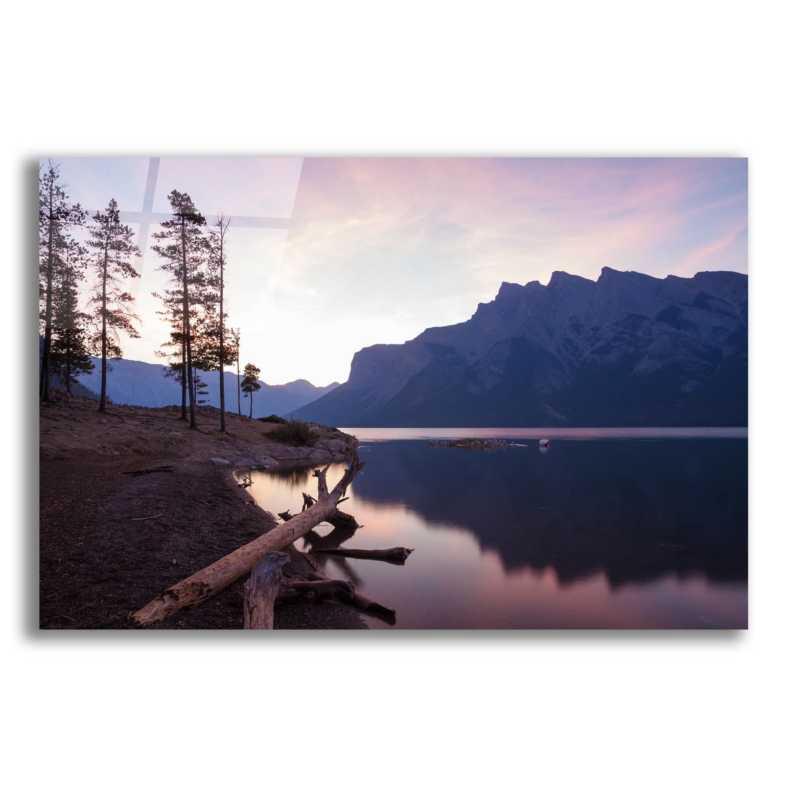 Epic Art 'Lake Minnewanka 1' by Joe Reimer Photography, Acrylic Glass ...