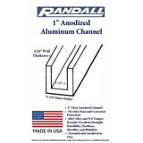 4 FT - 1" Aluminum Channel 1/16" Walls x 5/8" High 6063 Alloy T-6 ...