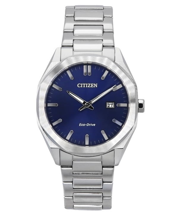 Citizen Eco-Drive Stainless Steel Dark Blue Dial BM7600-81L 100M Men's ...