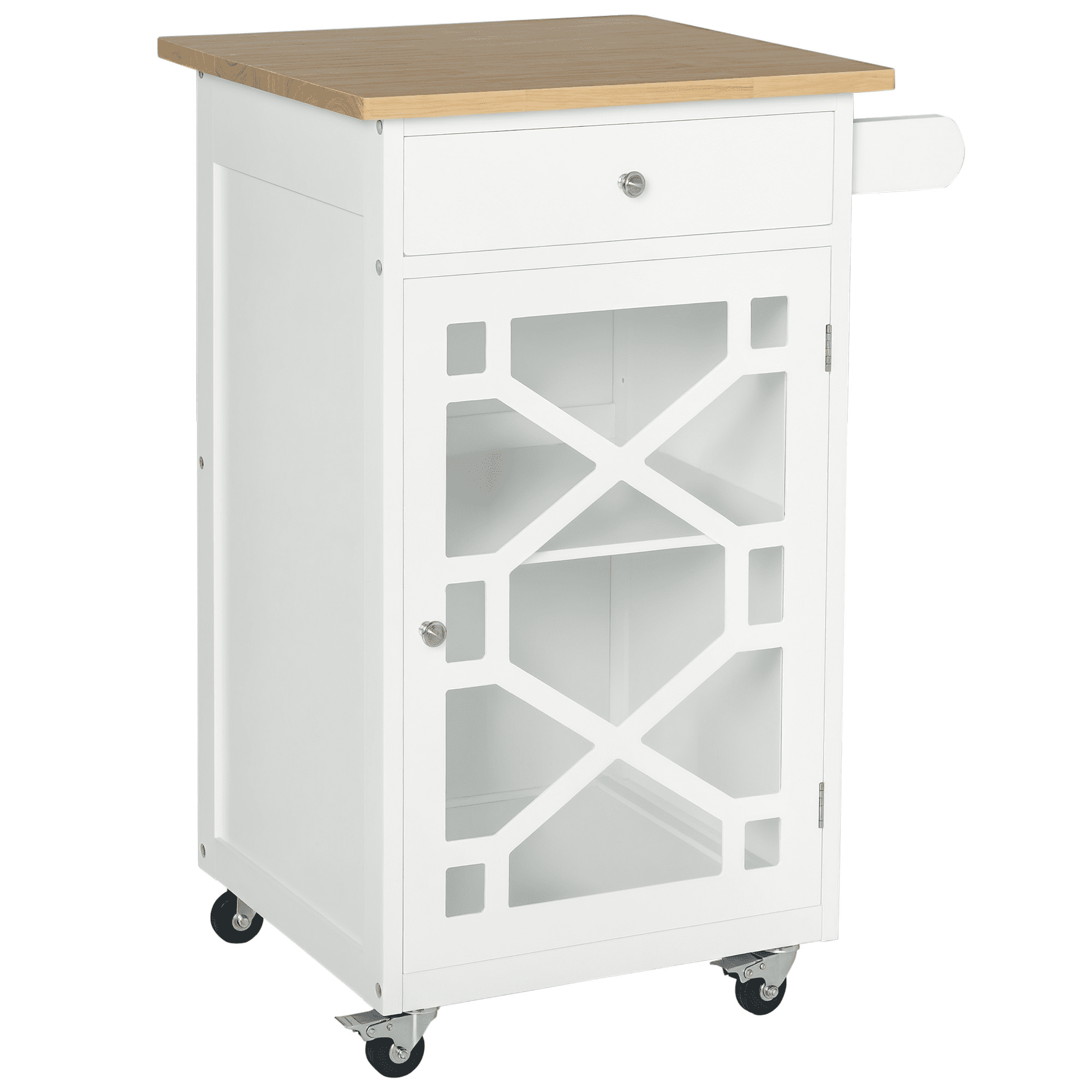 Click here for Homcom Rolling Kitchen Island With Storage Kitchen... prices