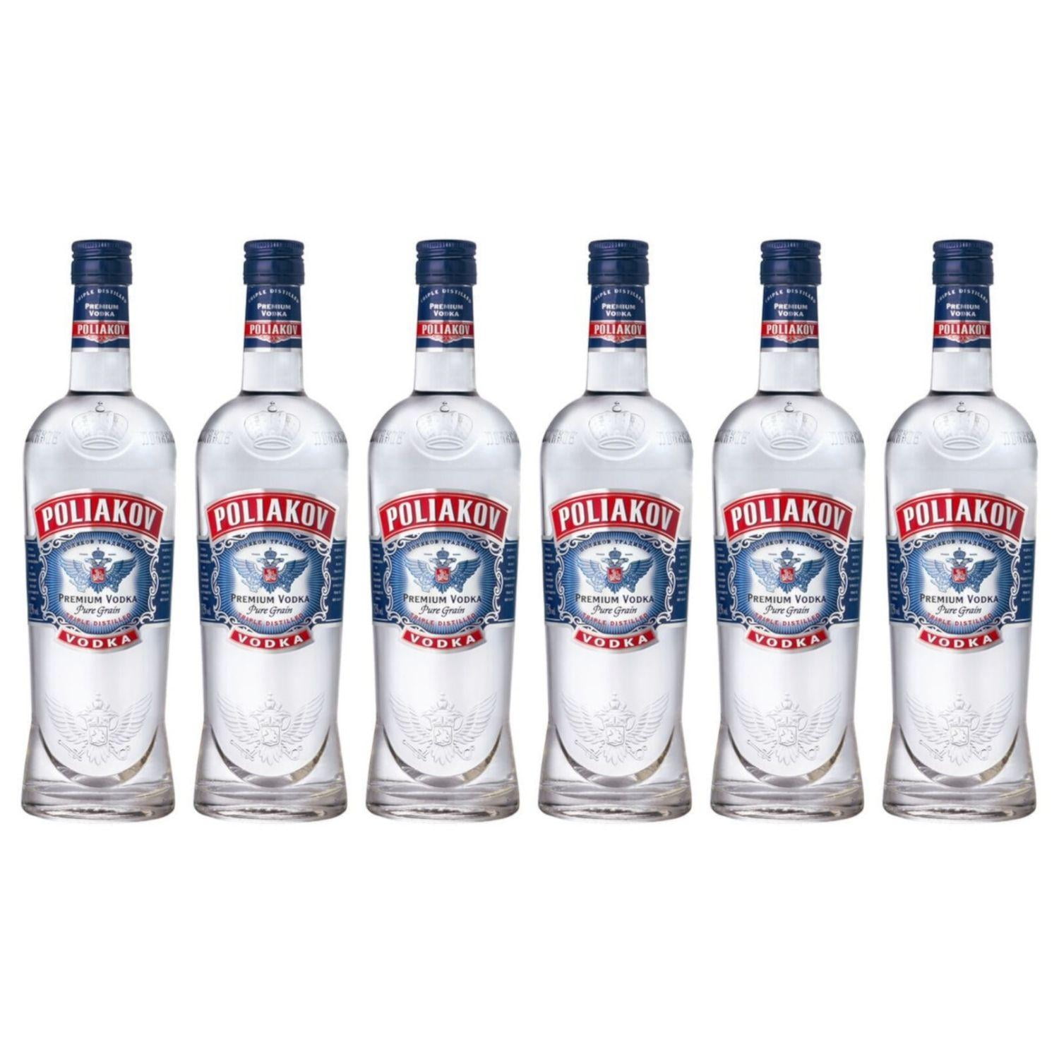 Pack de 6 Vodka Poliakov 1 L Poliakov 1 L | Walmart en línea