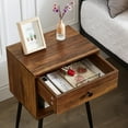 VECELO Modern Bedside Night Stands, Set of 2 with Drawer, Mid-Century ...
