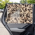 Chririnla Leopard Print Car Window Shade for Back Seat Privacy ...
