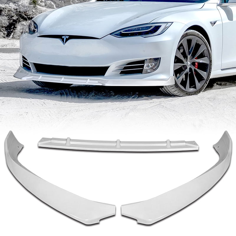 For 2016-2020 Tesla Model S STP-Style Painted White Front Bumper ...