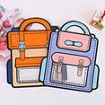 30 Pack Cartoon Backpack Goodie Bags Clear Gift Candy Bags with Handle ...