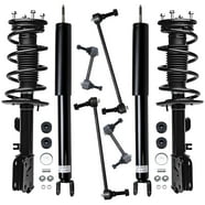 Detroit Axle - 4pc Rear Struts w/Coil Spring Toe Links Replacement for ...