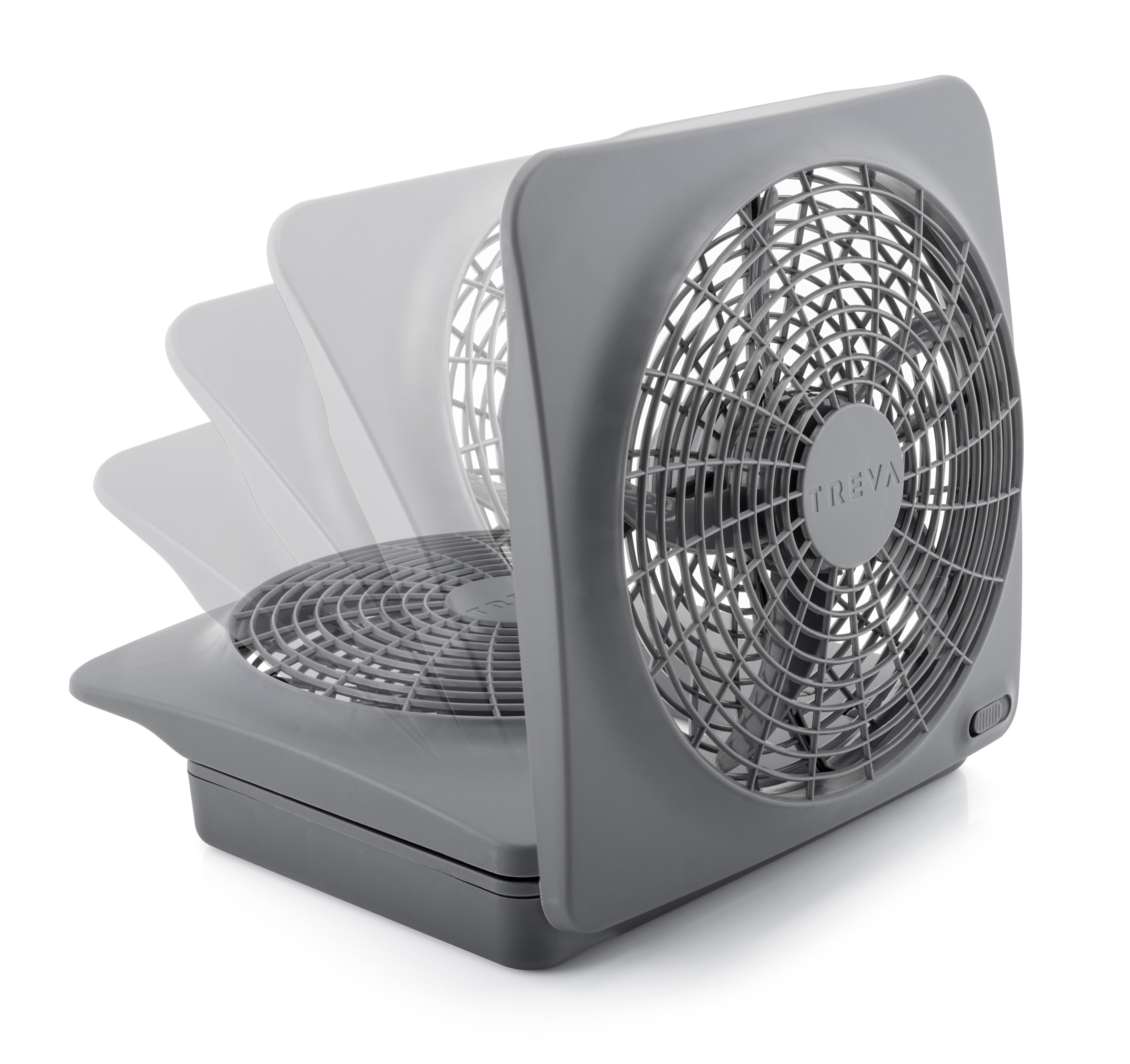 Treva 10 inch Battery Powered Portable 2 Speed table Fan with Adapter ...