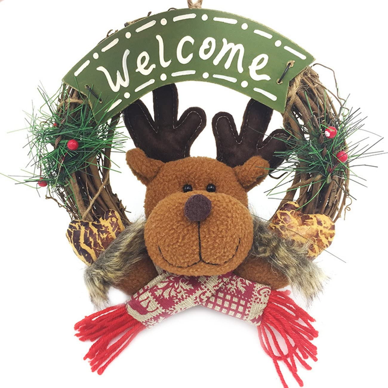 Click here for Zecatl Christmas Wreath Door Wreath Advent Wreath... prices