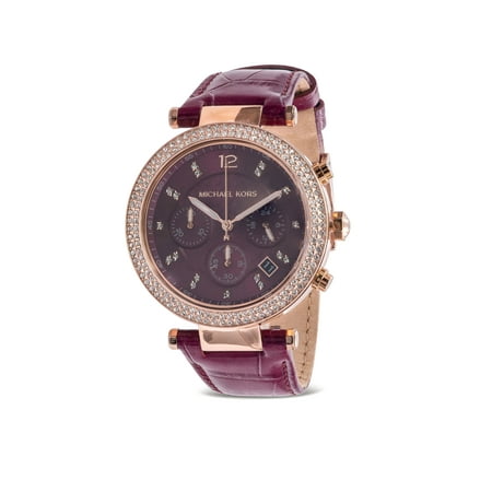 Michael Kors Parker Chronograph Leather Ladies Watch MK6986 | Walmart ...
