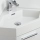 Fresca Coda 14" White Modern Corner Bathroom Vanity - Walmart.com