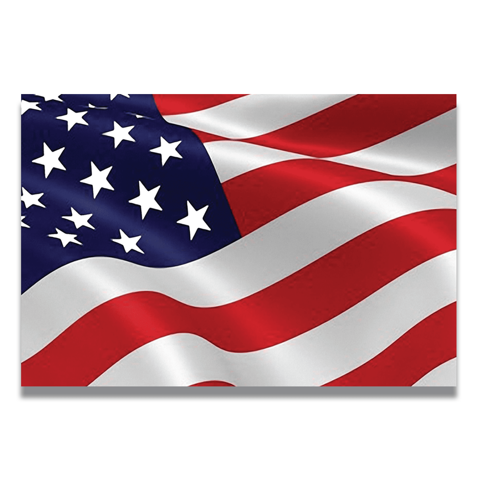 Real Wavy American Flag