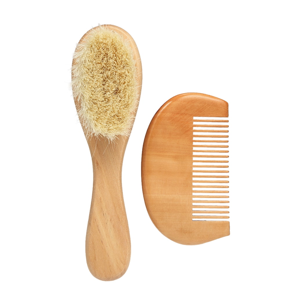 Click here for Pepisky New Baby Hair Brush Comb Set Wooden Handle... prices