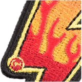 Flaming Lightning Bolt Right Patch, Lightning Patches - Walmart.com
