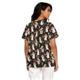 Binienty Mushroom Cat Moon Pattern Scrub Top for Women Stretchy V Neck ...