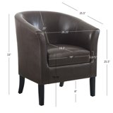 Linon Home Simon Club Chair, Multiple Colors - Walmart.com