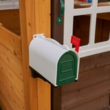 KidKraft Castlewood Wooden Swing Set / Playset with Clubhouse, Mailbox ...