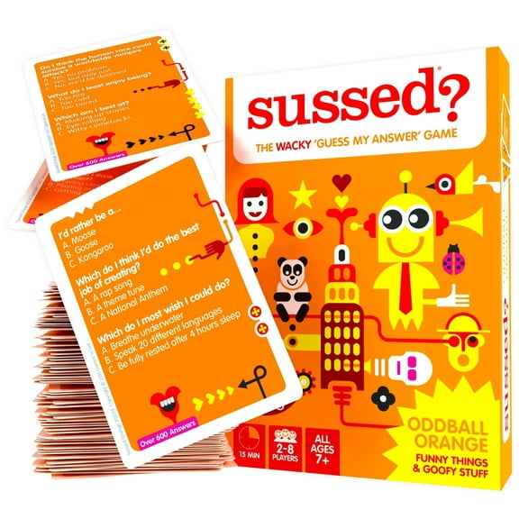 SUSSED Choose Your Answer Social Card Game - Fun Family Game with ...
