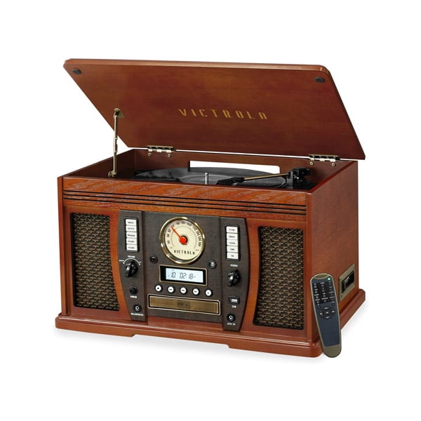 Victrola Aviator Tocadiscos Bluetooth Cassette USB CD Radio VTA-754B ...