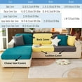 Universal Stretch Sofa Slipcover, Wear-Resistant, Anti-Slip, L Shape ...