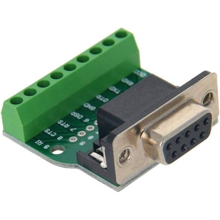 Fielect D-sub DB9 Breakout Board Connector 9 Pin 2 Row Female RS232 ...