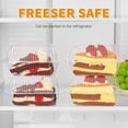 100 Pack Cake Slice Containers, Clear Plastic Pie Slice Containers ...