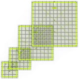 Arteza Acrylic Quilter's Ruler Kit, Non-Slip Rings- 5 Pack - Walmart.com