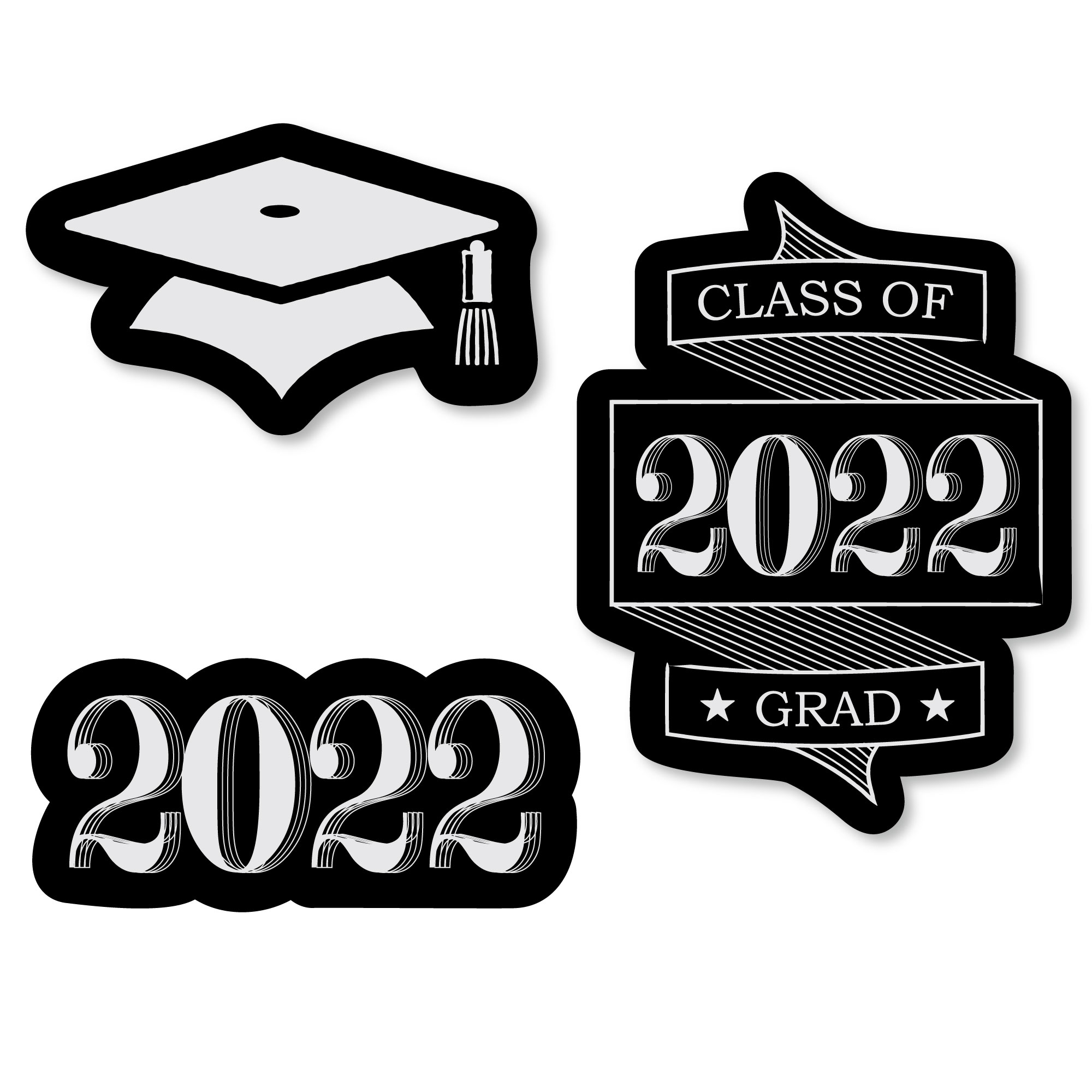Paper 25 Class of 2022 Die Cut Letters Class of 2022 Cut Out Letters ...
