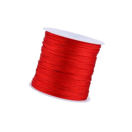 Loewten Nylon Wire Rod, Rattail Macrame Thread 100M * 0.8mm Nylon ...