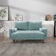 Home Square 2 Piece Velvet Living Room Loveseat Set in Grayish Cyan ...