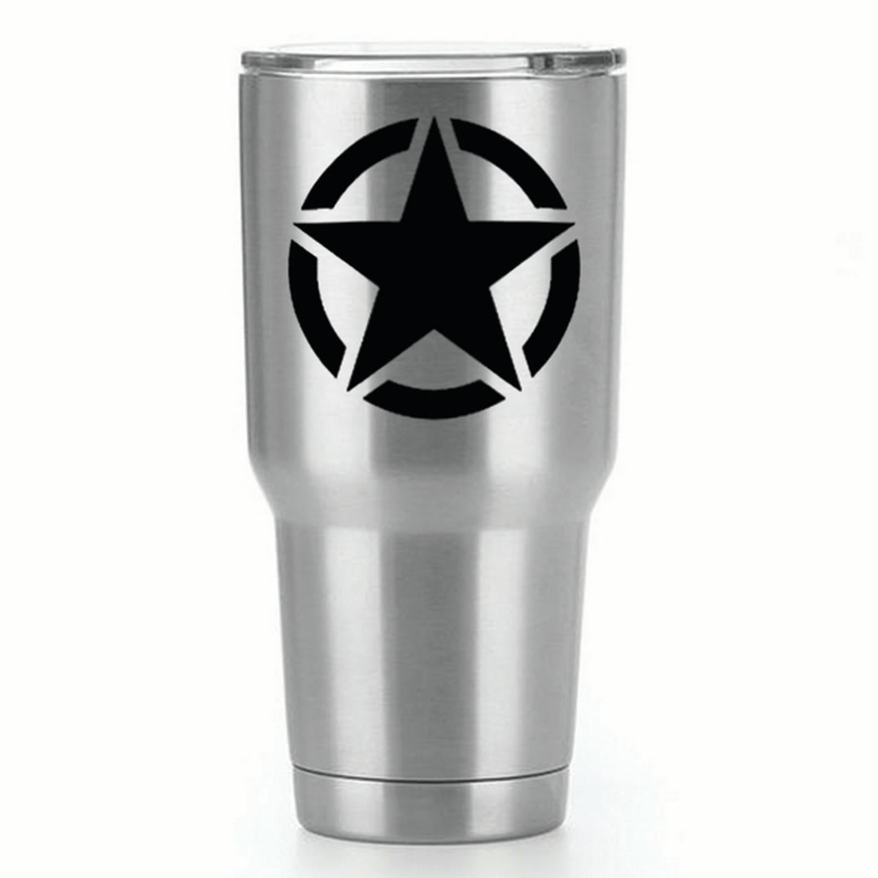 US Marshal | Texas Ranger Badge |Single Yeti Decal | 3-Inch Black Vinyl ...