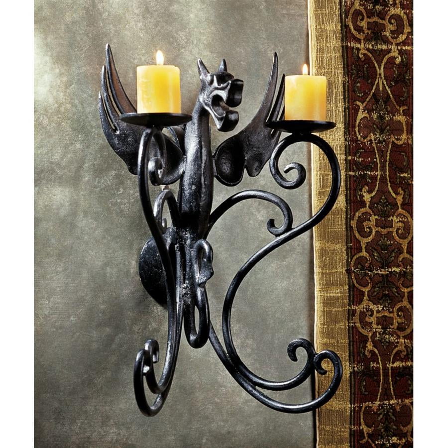 Design Toscano Castle Dragon Iron Wall Sconce - Walmart.com