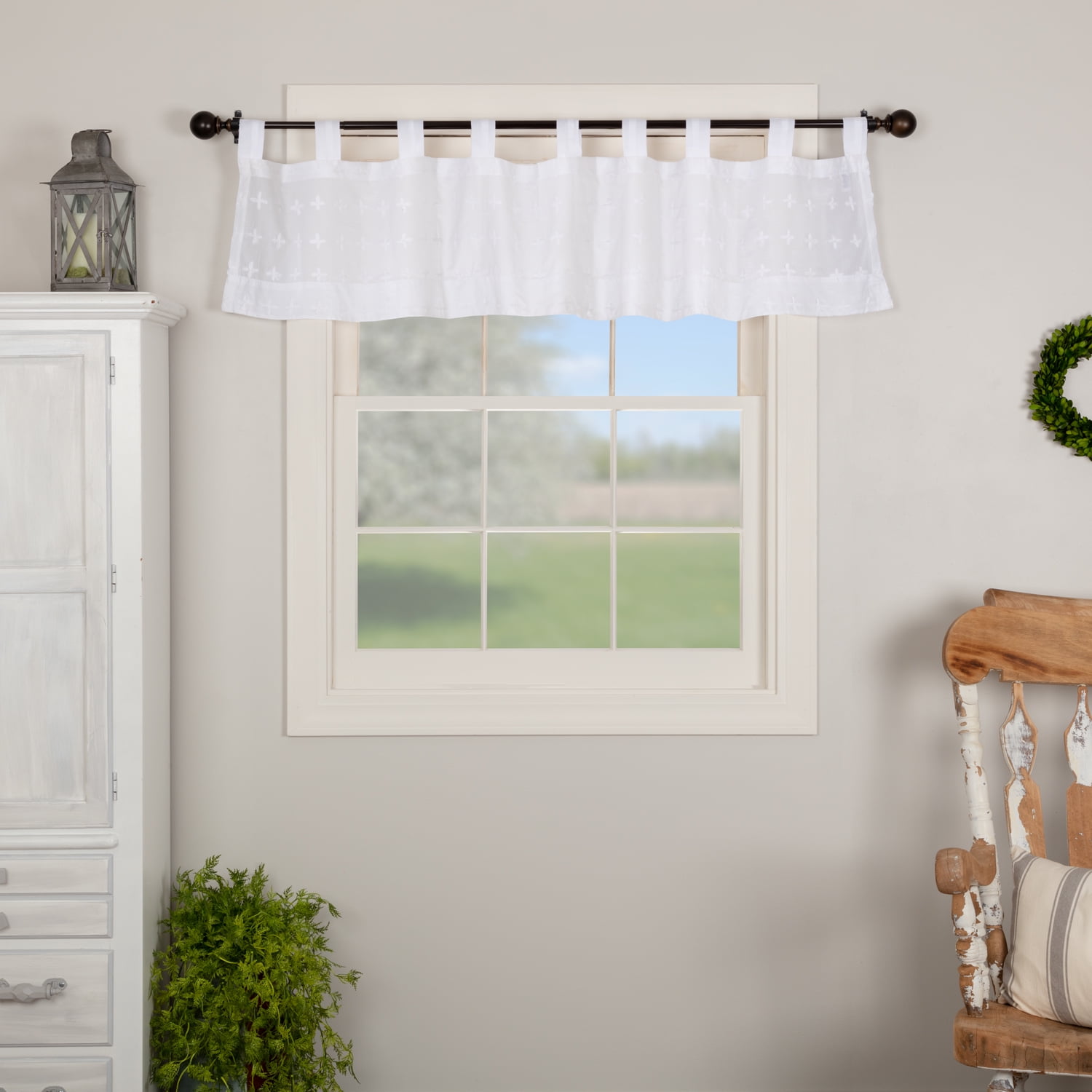 VHC Brands Willow Tab Top Valance - Walmart.com