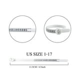 Kaloaede Ring Sizer Measuring Tool, Reusable Finger Size Gauge for ...